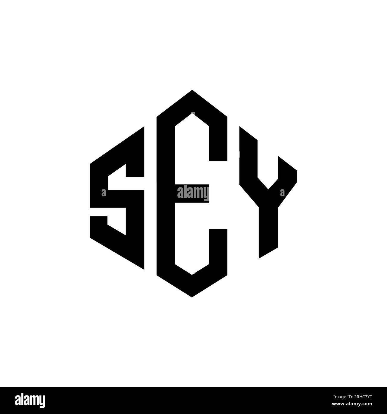 Sey hexagon logo Stock Vector Images - Alamy