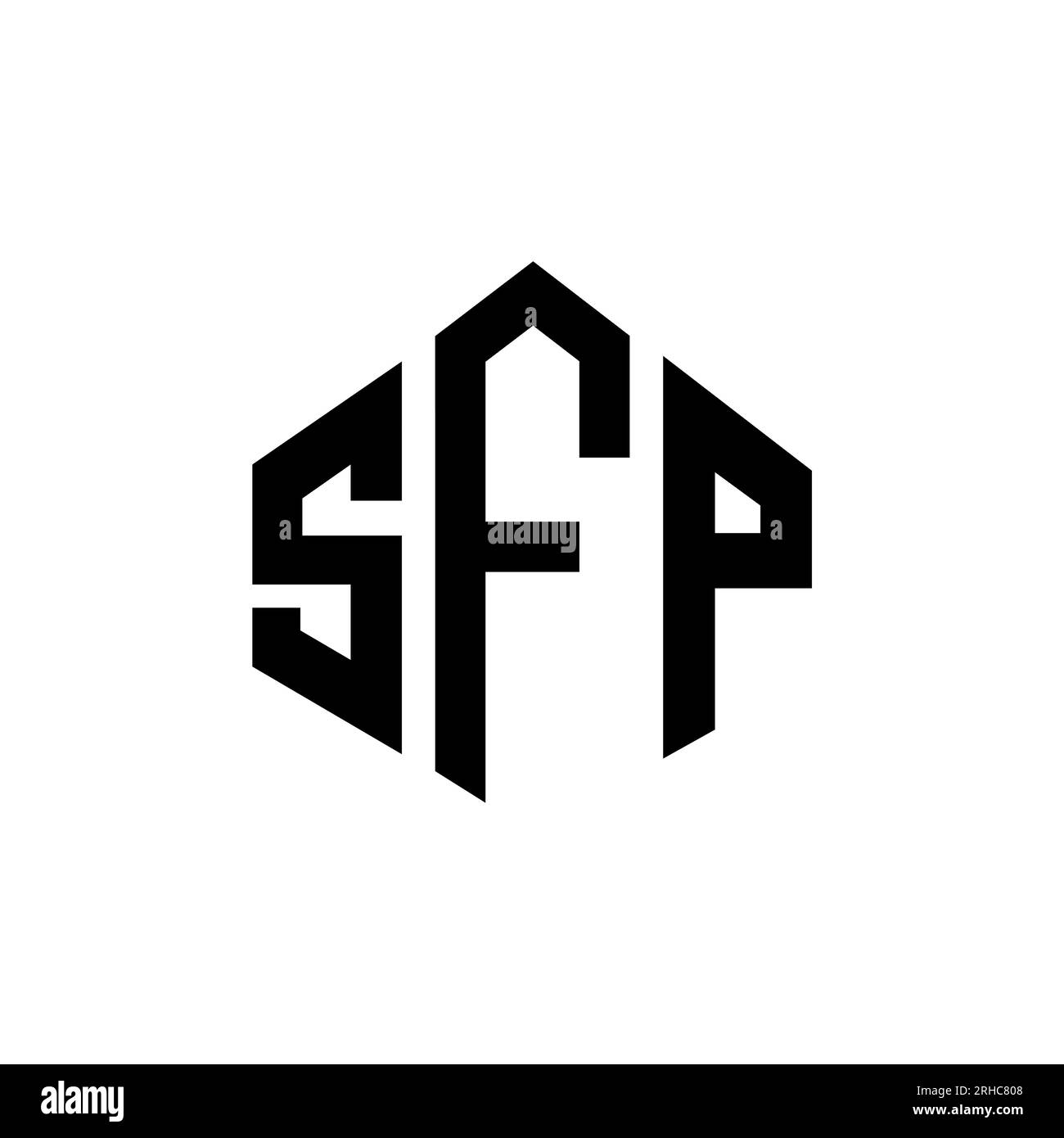 SFP letter logo design with polygon shape. SFP polygon and cube shape ...