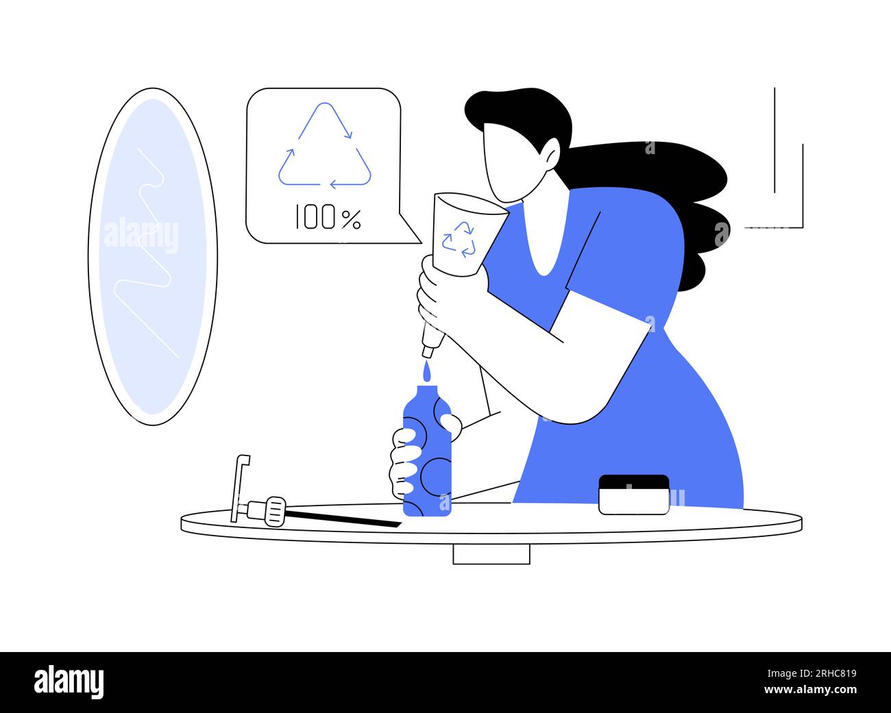 Reusable packaging abstract concept vector illustration Stock Vector ...