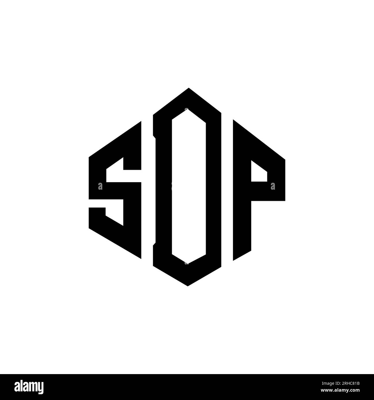SDP letter logo design with polygon shape. SDP polygon and cube shape ...
