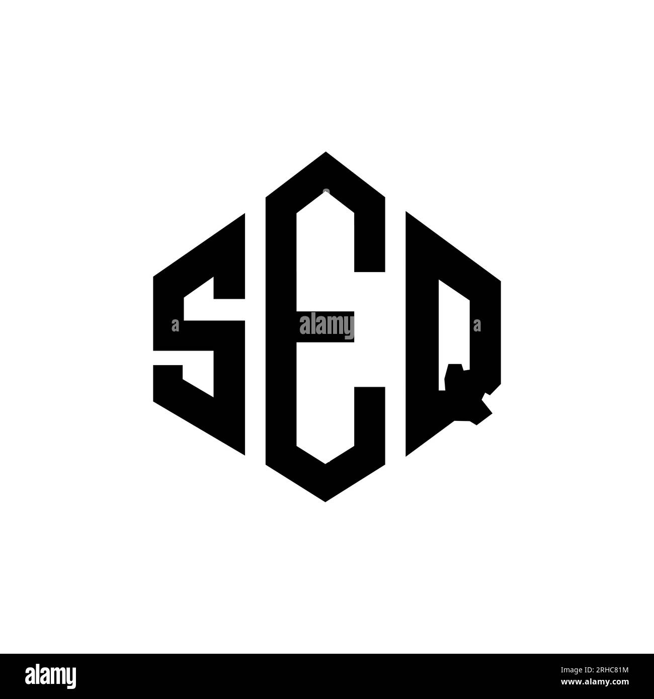 Seq hexagon logo hi-res stock photography and images - Alamy