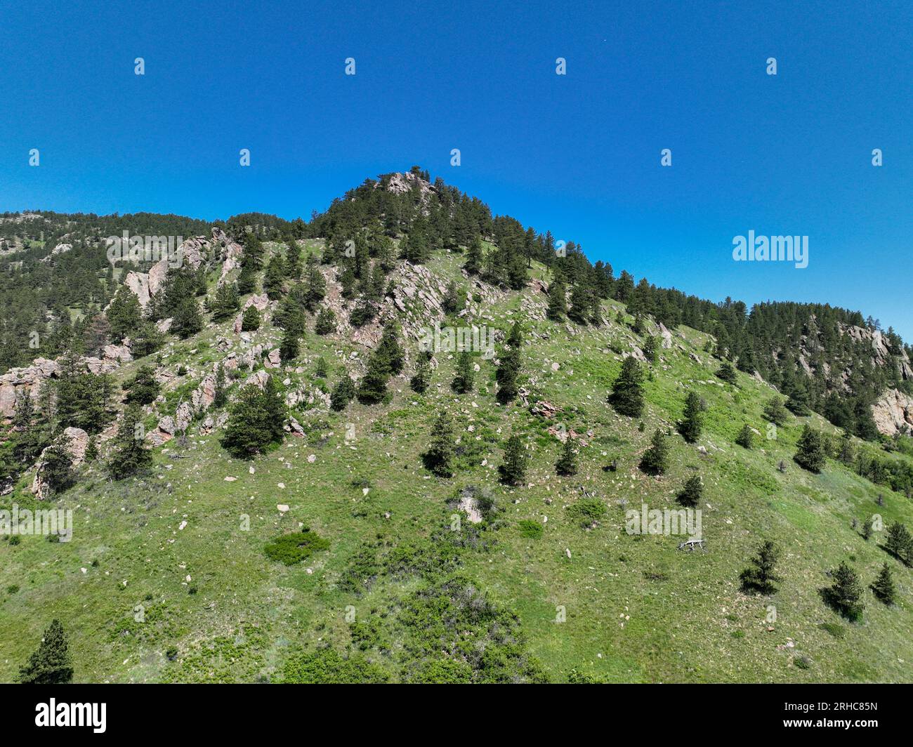 The Flatirons, rock formations at Chautauqua Park near Boulder ...