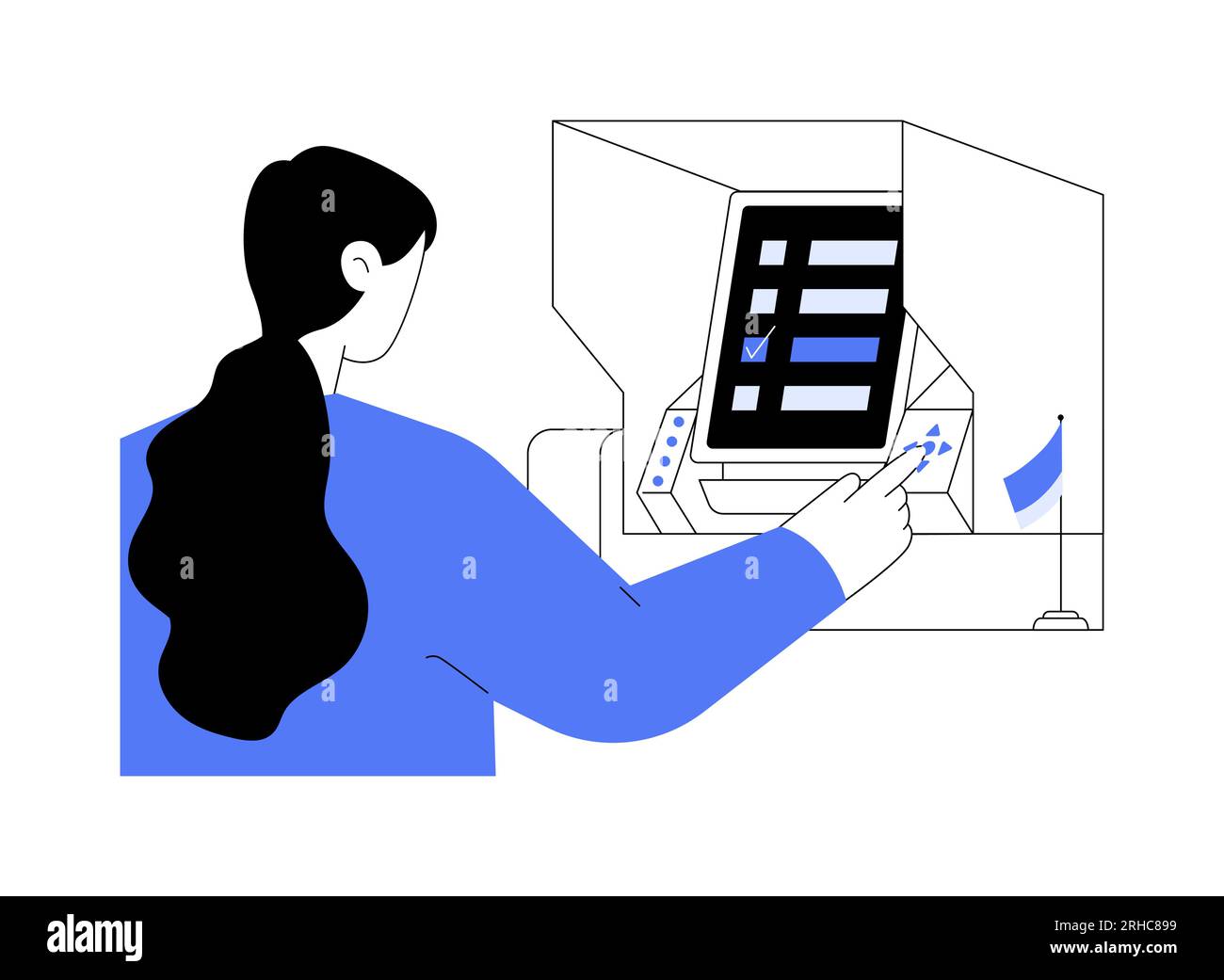 Electronic voting machine abstract concept vector illustration Stock ... Electronic voting machine abstract concept vector illustration Stock ...