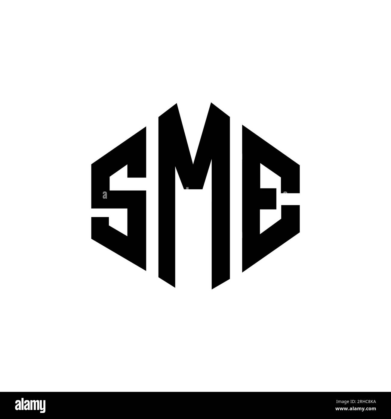 Sme hexagon logo Black and White Stock Photos & Images - Alamy