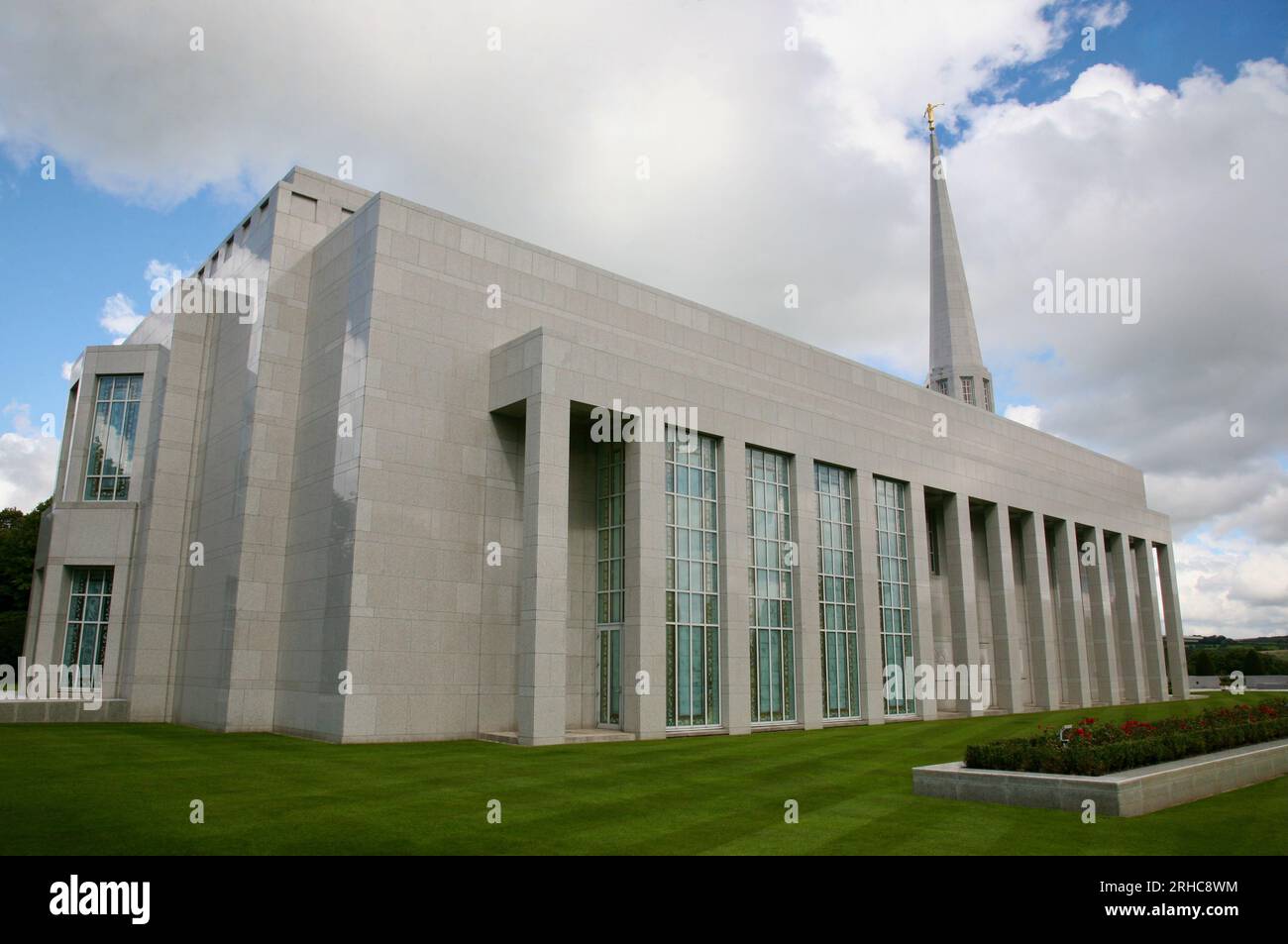 A view of The Mormon Temple at Chorley, Lancashire, United Kingdom ...