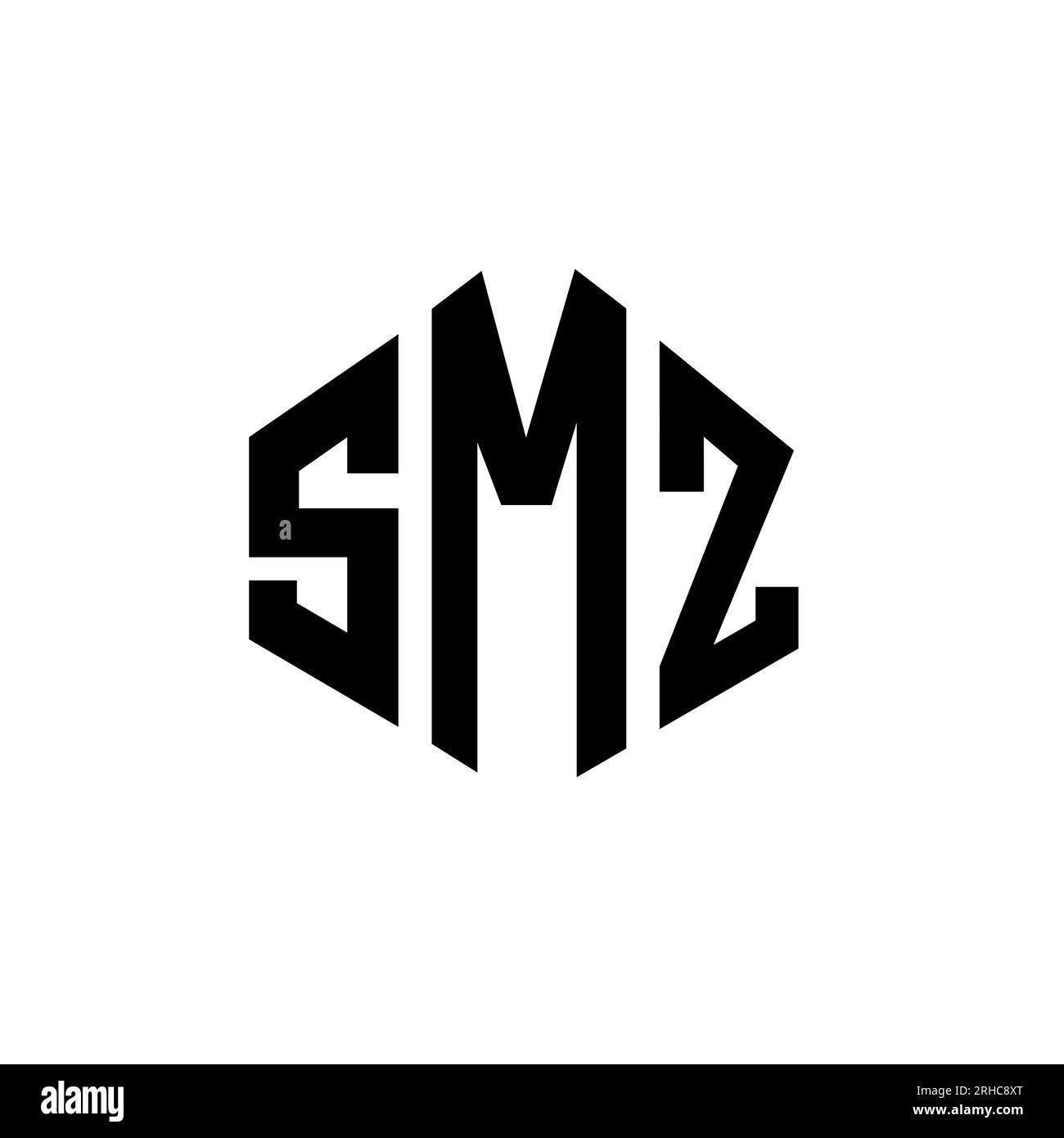 Smz hexagon logo Stock Vector Images - Alamy