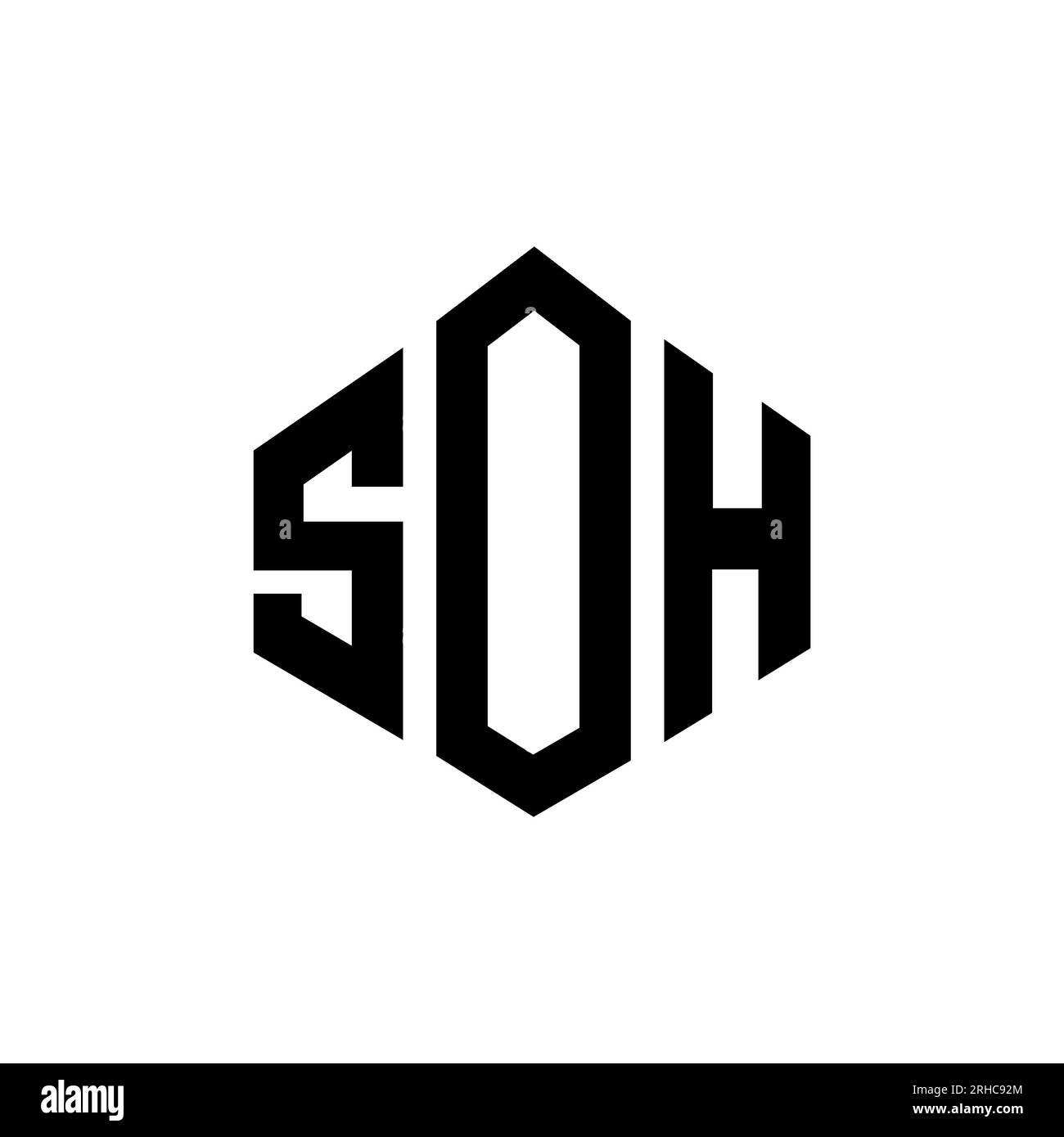 Soh Letter Logo Design With Polygon Shape Soh Polygon And Cube Shape Logo Design Soh Hexagon