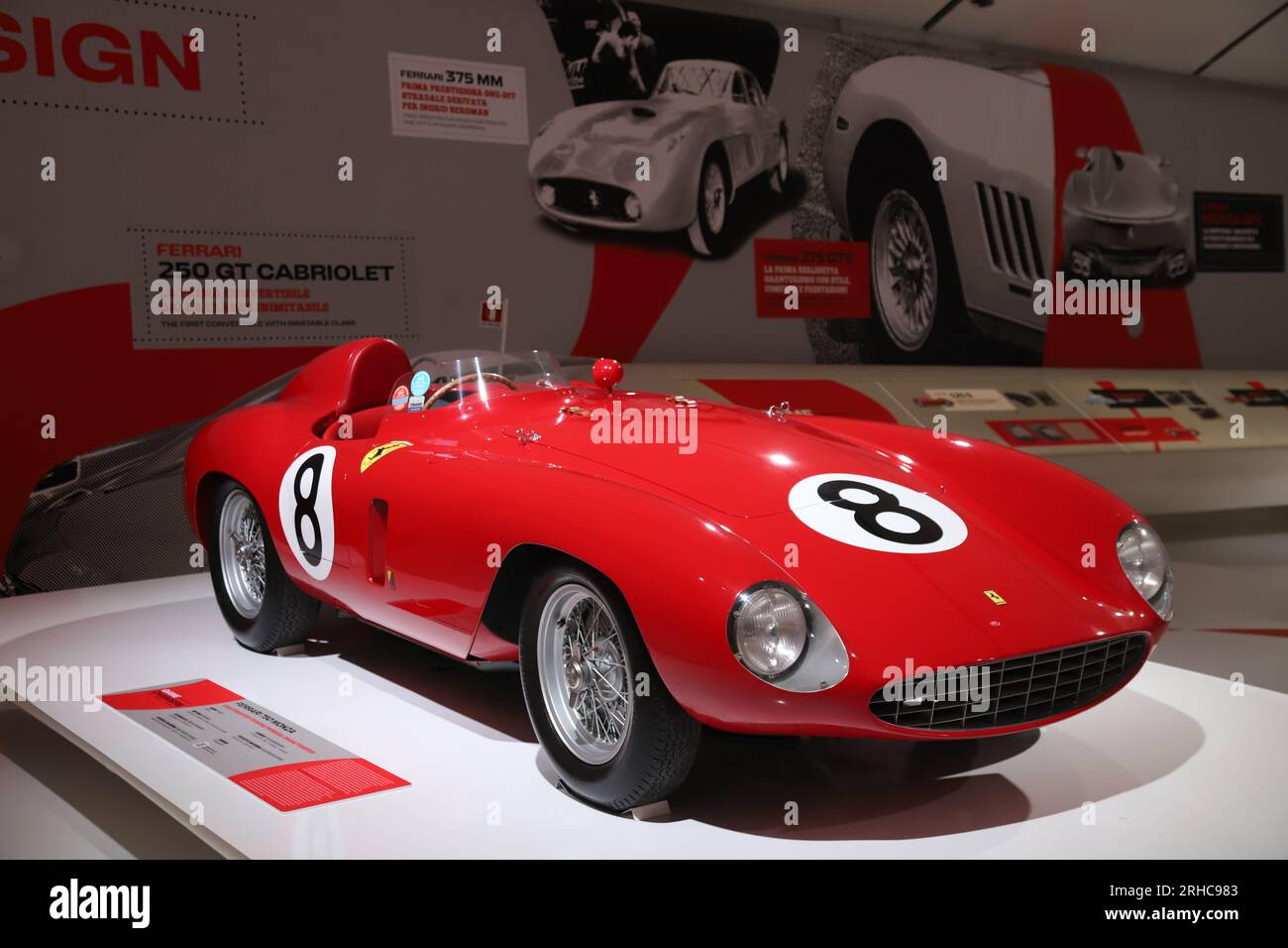 Modena, June 16 2023, MEF Museum Enzo Ferrari, original Ferrari 750 ...