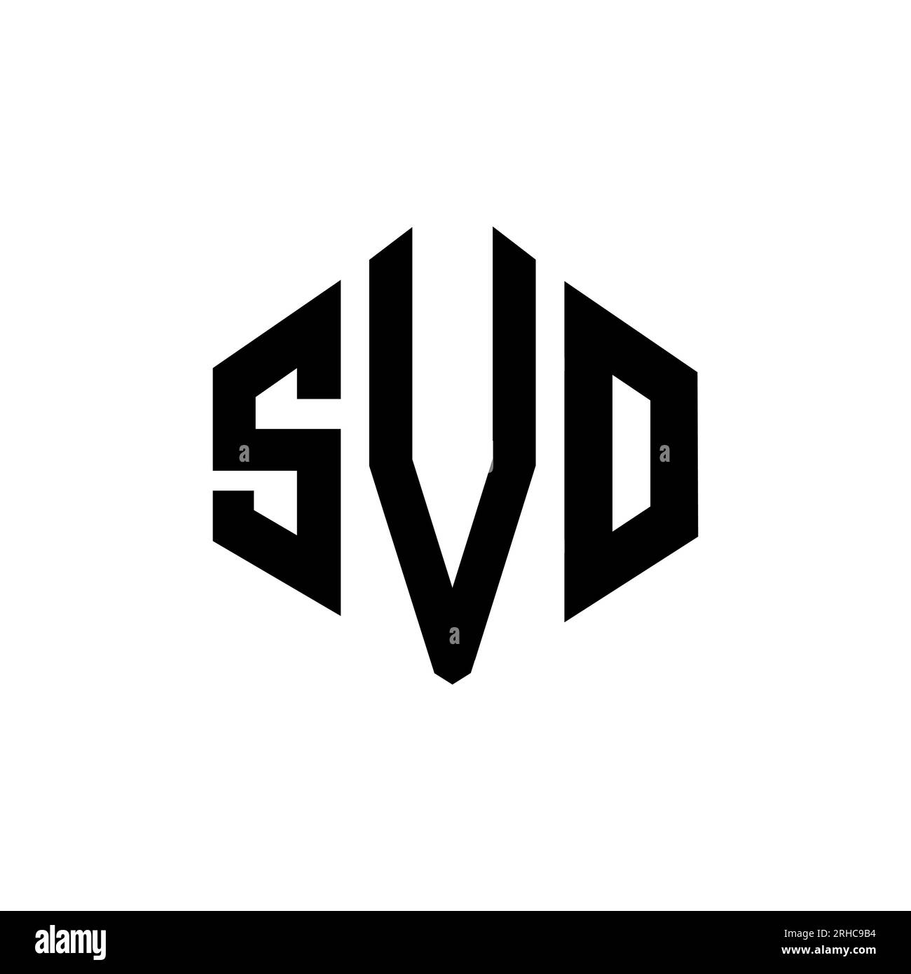 SVO letter logo design with polygon shape. SVO polygon and cube shape ...