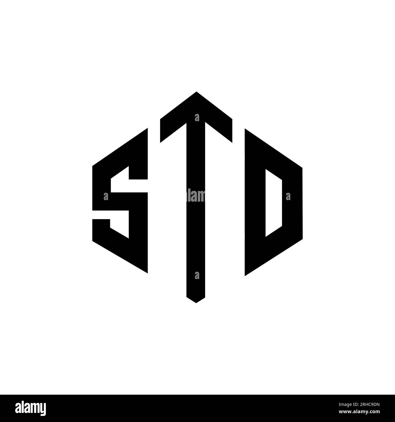 STO letter logo design with polygon shape. STO polygon and cube shape ...