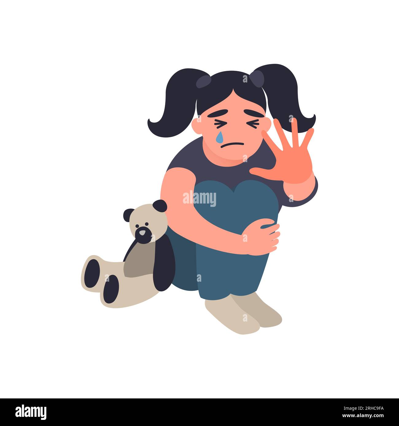 Childhood trauma Stock Vector Images - Alamy