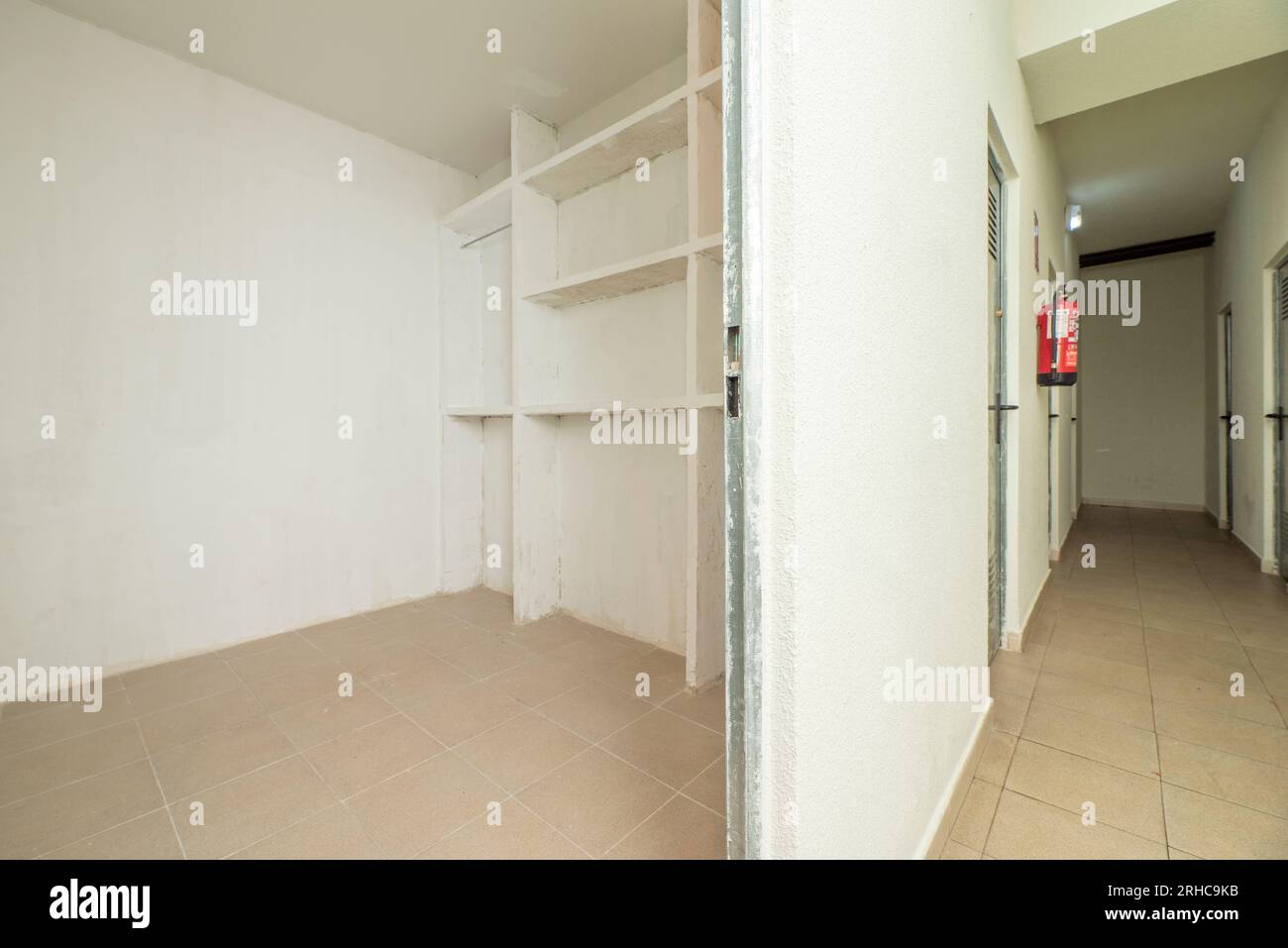 Empty storage rooms of a house located on the ground floor of a ...