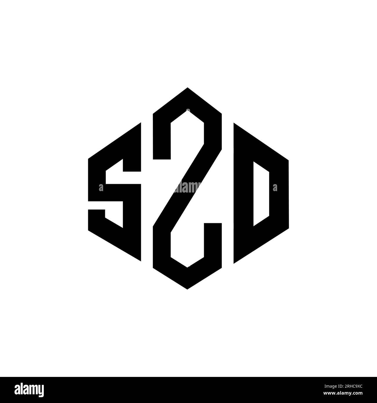 Szo hexagon logo hi-res stock photography and images - Alamy