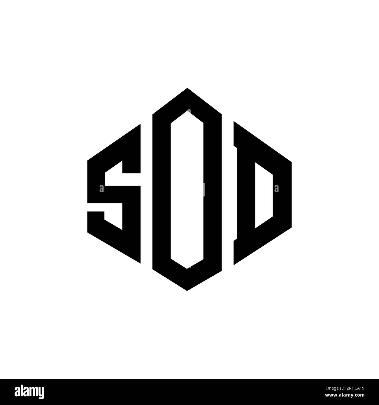 Sod hexagon logo hi-res stock photography and images - Alamy