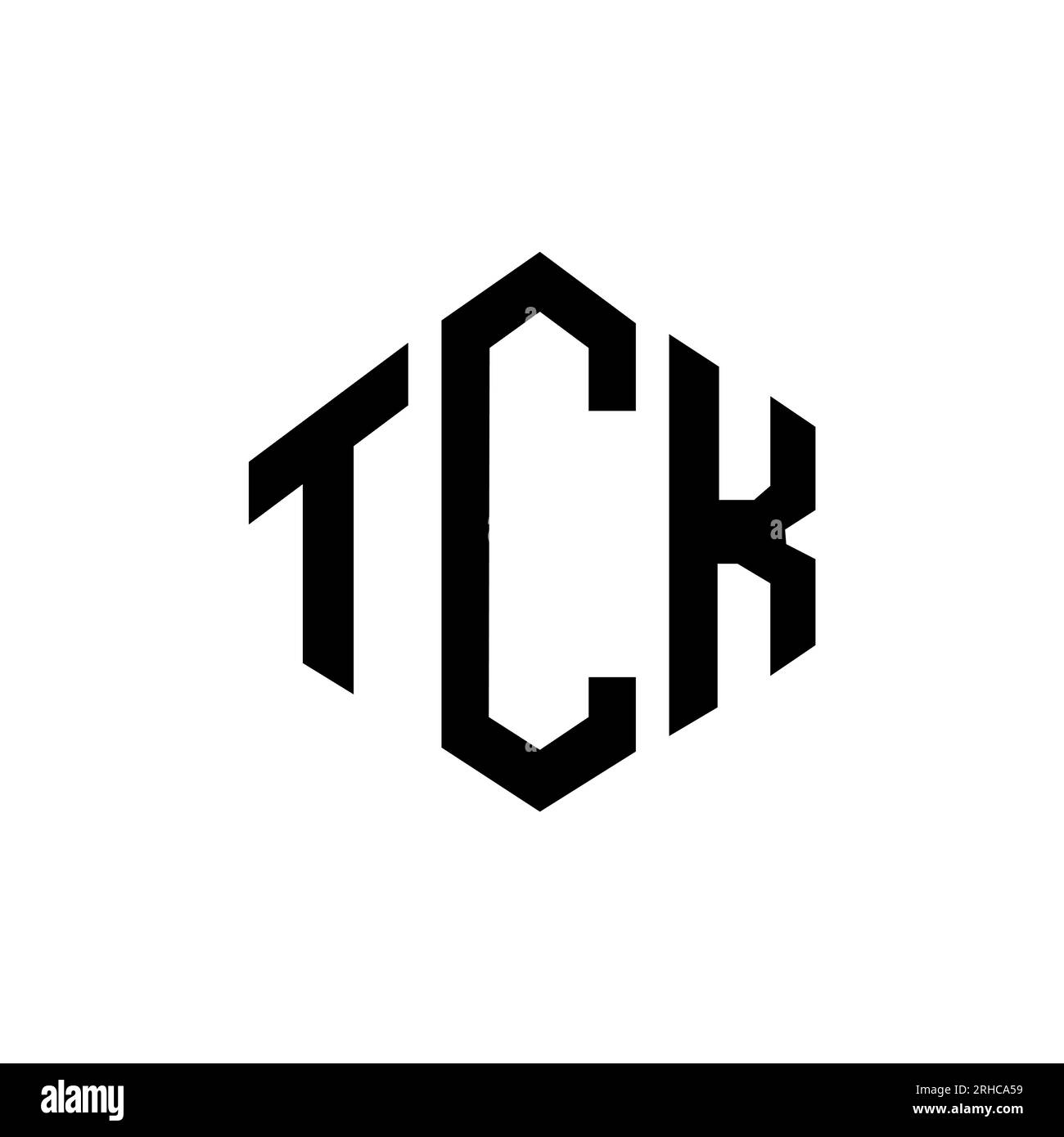 TCK letter logo design with polygon shape. TCK polygon and cube shape ...