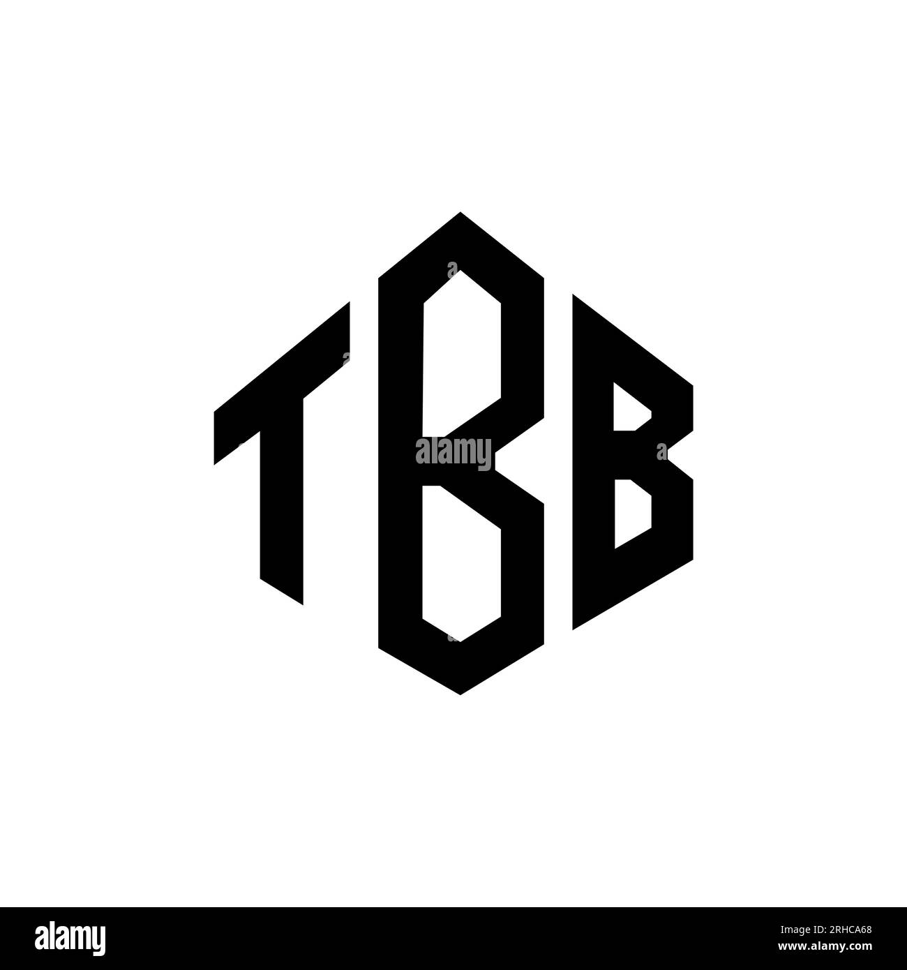 TBB letter logo design with polygon shape. TBB polygon and cube shape ...