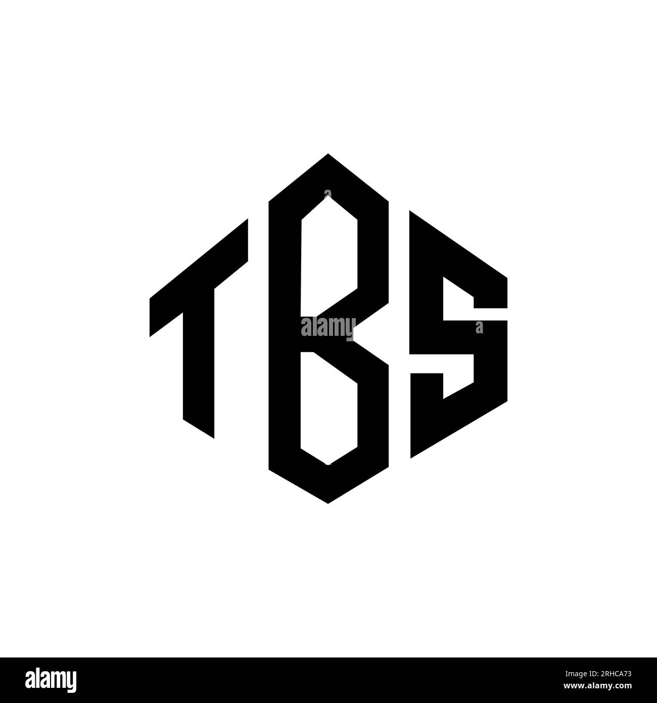 TBS letter logo design with polygon shape. TBS polygon and cube shape logo design. TBS hexagon ...