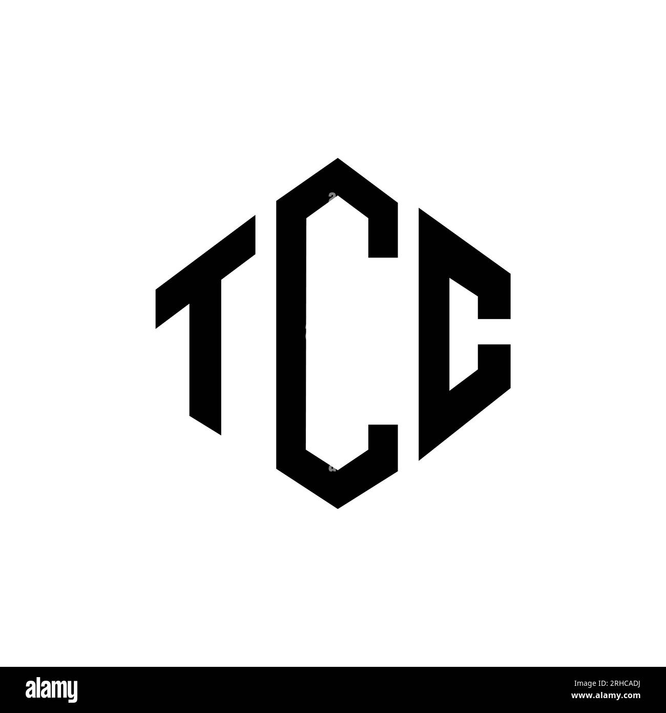 TCC letter logo design with polygon shape. TCC polygon and cube shape ...