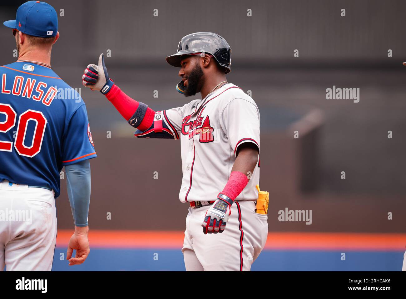 Aug 12 2023; New York City, New York, Atlanta Braves center fielder ...