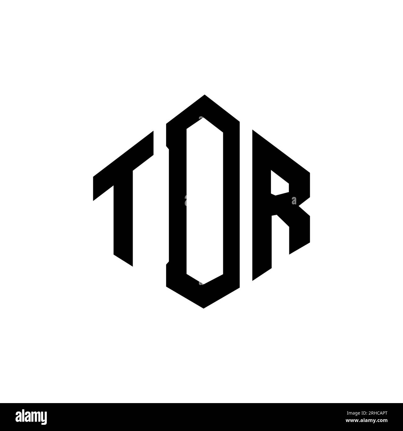 TDR letter logo design with polygon shape. TDR polygon and cube shape ...