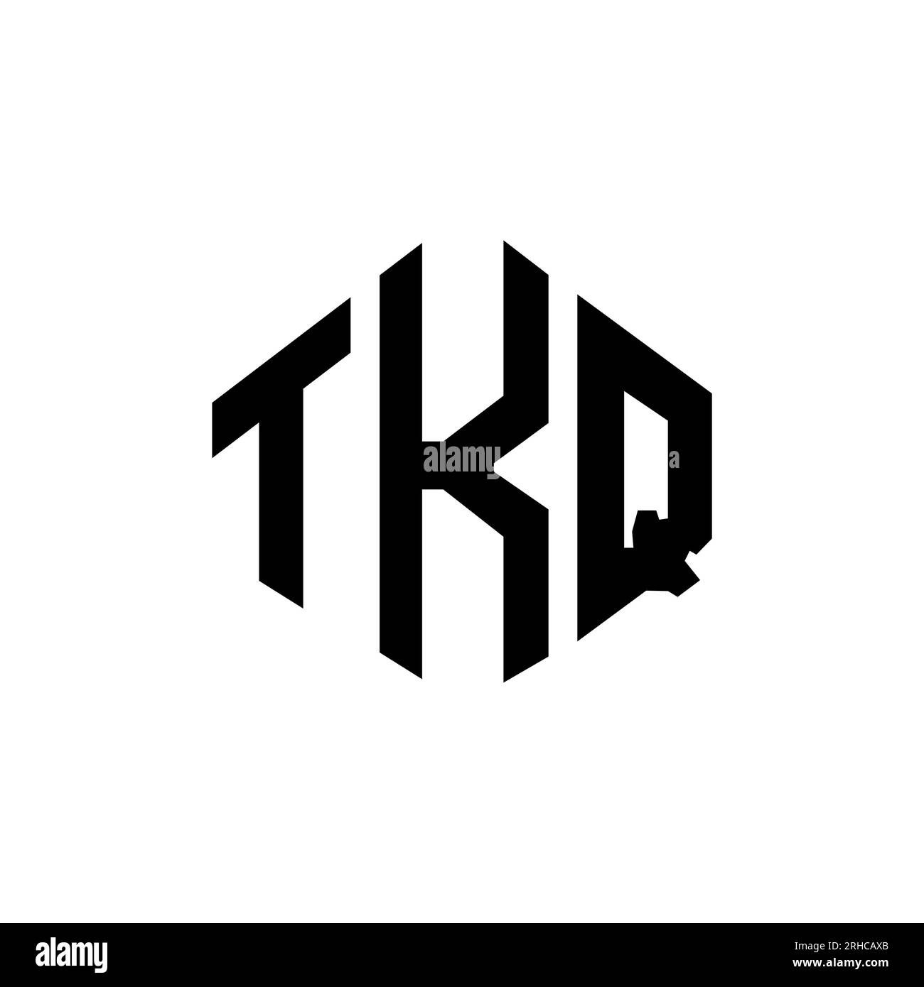 TKQ letter logo design with polygon shape. TKQ polygon and cube shape ...