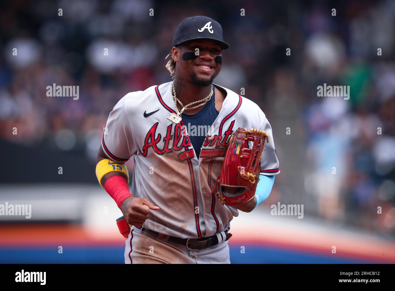 Aug 12 2023; New York City, New York, Atlanta Braves right fielder ...