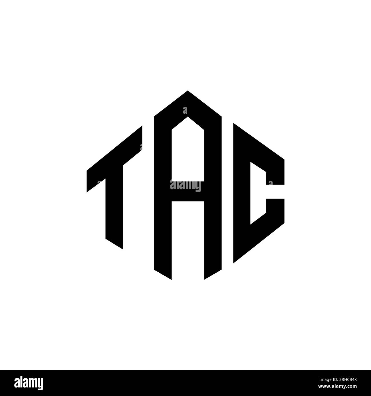 TAC letter logo design with polygon shape. TAC polygon and cube shape ...