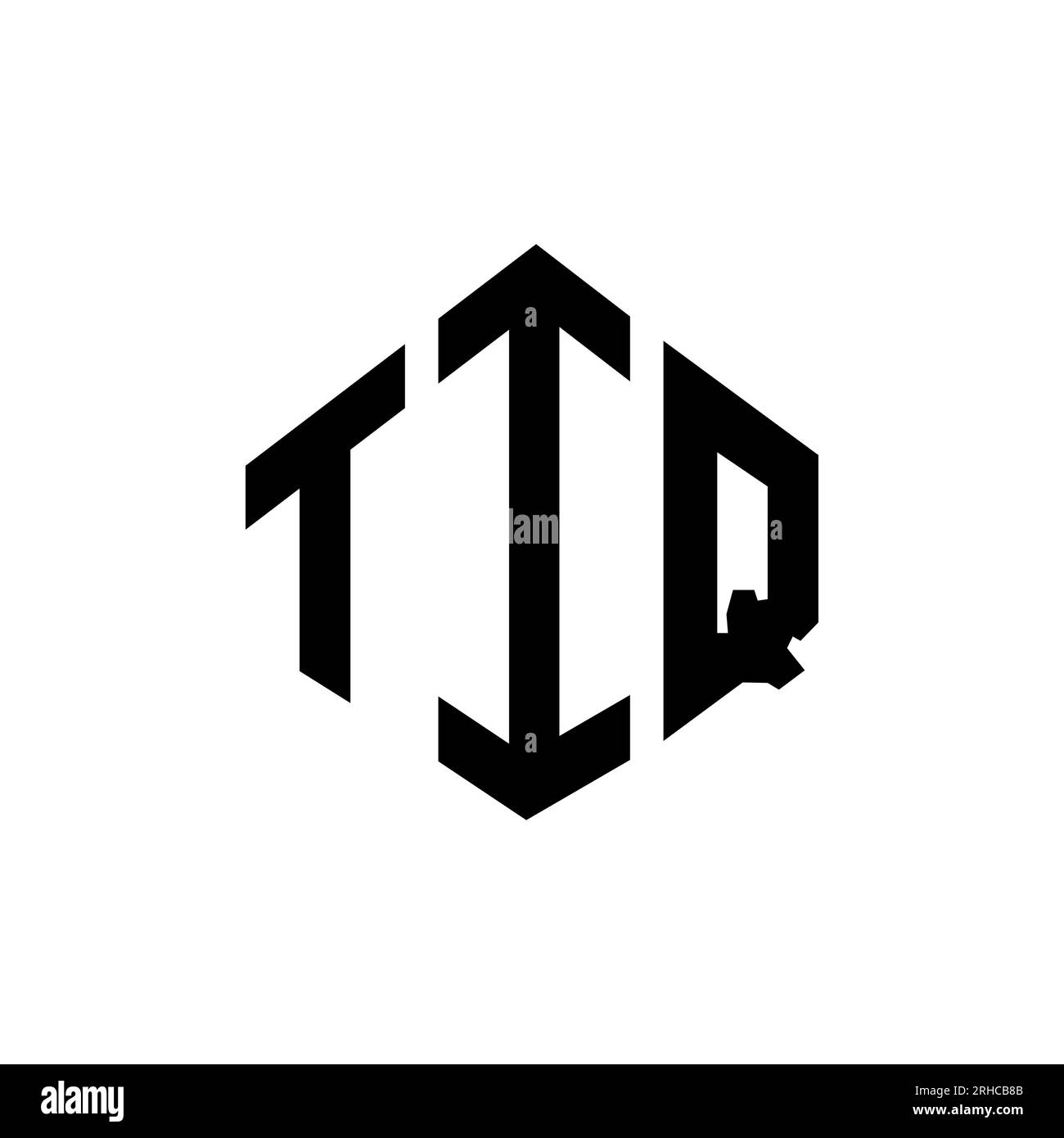 TIQ letter logo design with polygon shape. TIQ polygon and cube shape ...