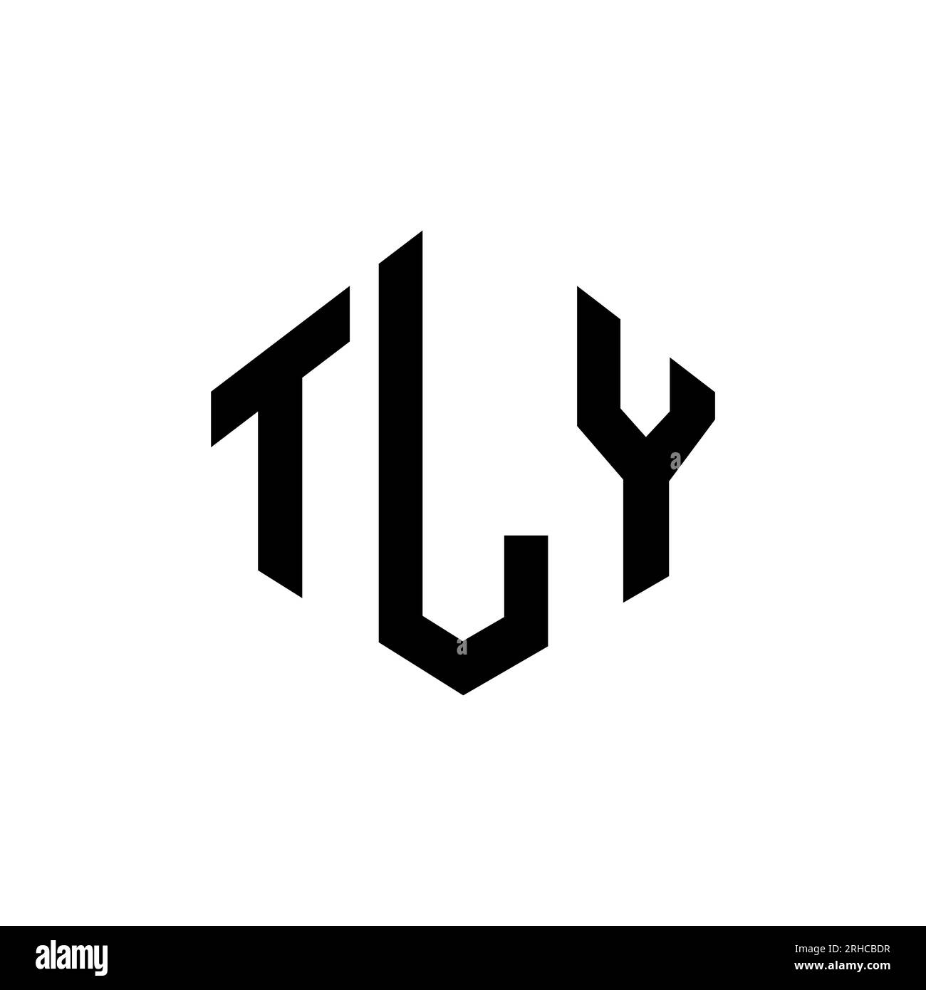 TLY letter logo design with polygon shape. TLY polygon and cube shape logo design. TLY hexagon ...