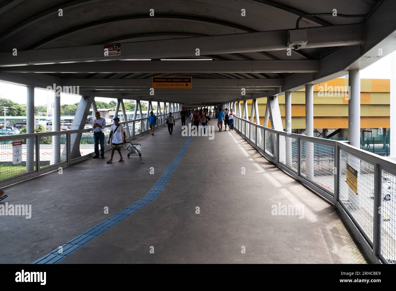 Salvador, Bahia, Brazil - August 11, 2023: People crossing the ...