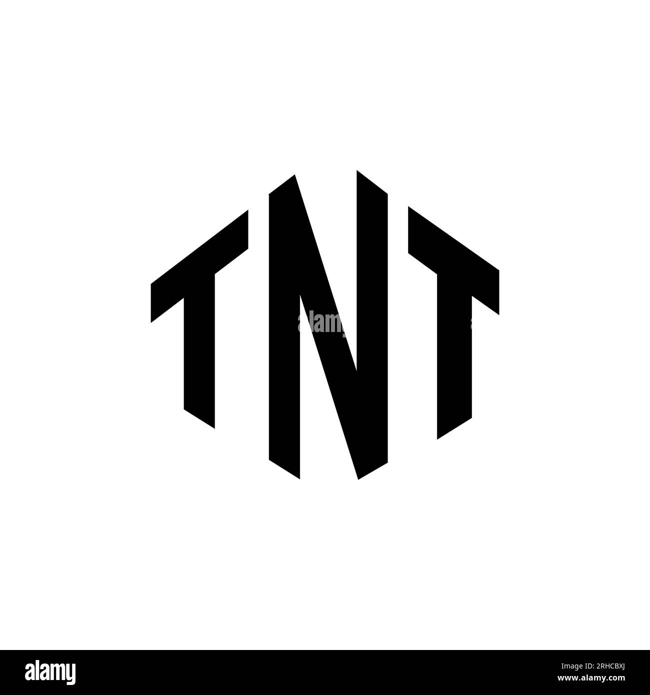 TNT letter logo design with polygon shape. TNT polygon and cube shape ...