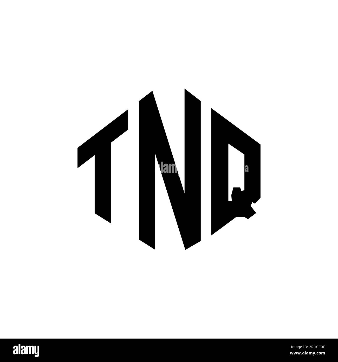 TNQ letter logo design with polygon shape. TNQ polygon and cube shape ...