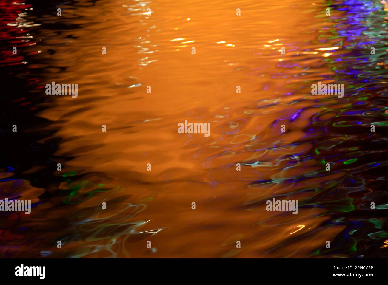 surface light reflection at night, closeup of photo Stock Photo - Alamy