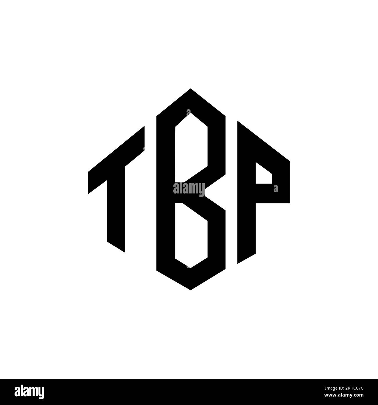TBP letter logo design with polygon shape. TBP polygon and cube shape ...