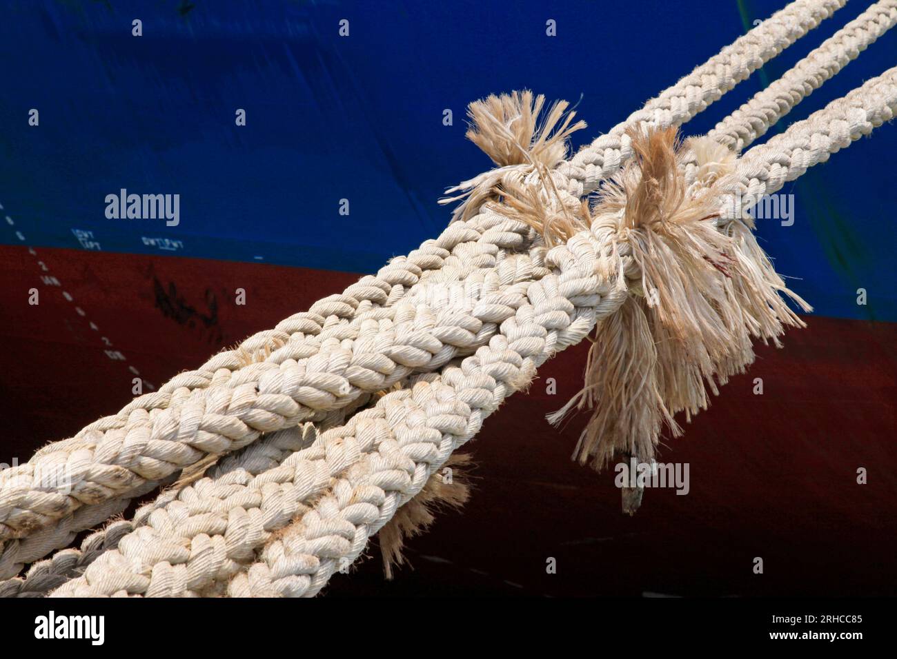 piles of coir ropes on a tricycle in a pier, China Stock Photo - Alamy