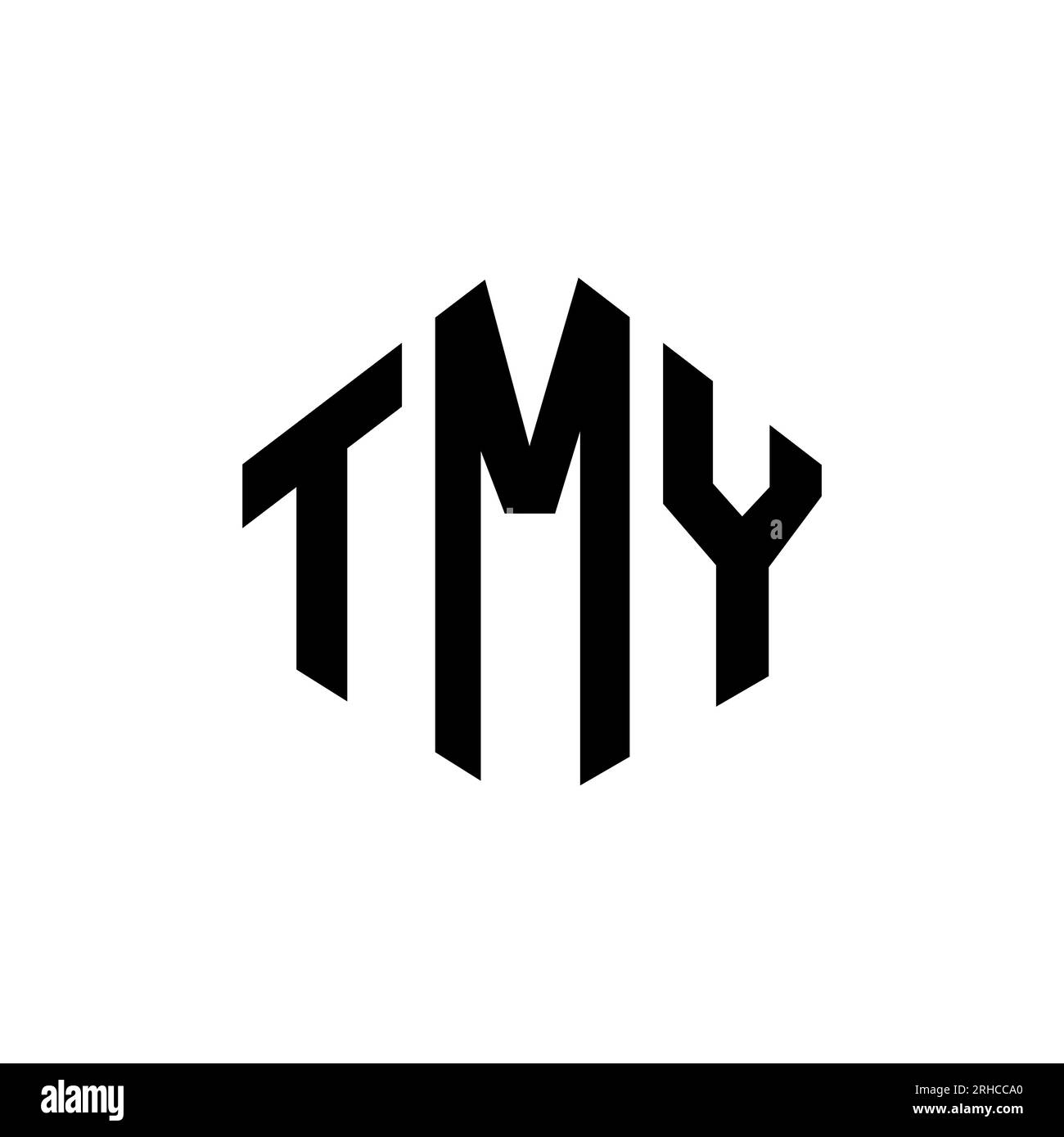 TMY letter logo design with polygon shape. TMY polygon and cube shape logo design. TMY hexagon ...