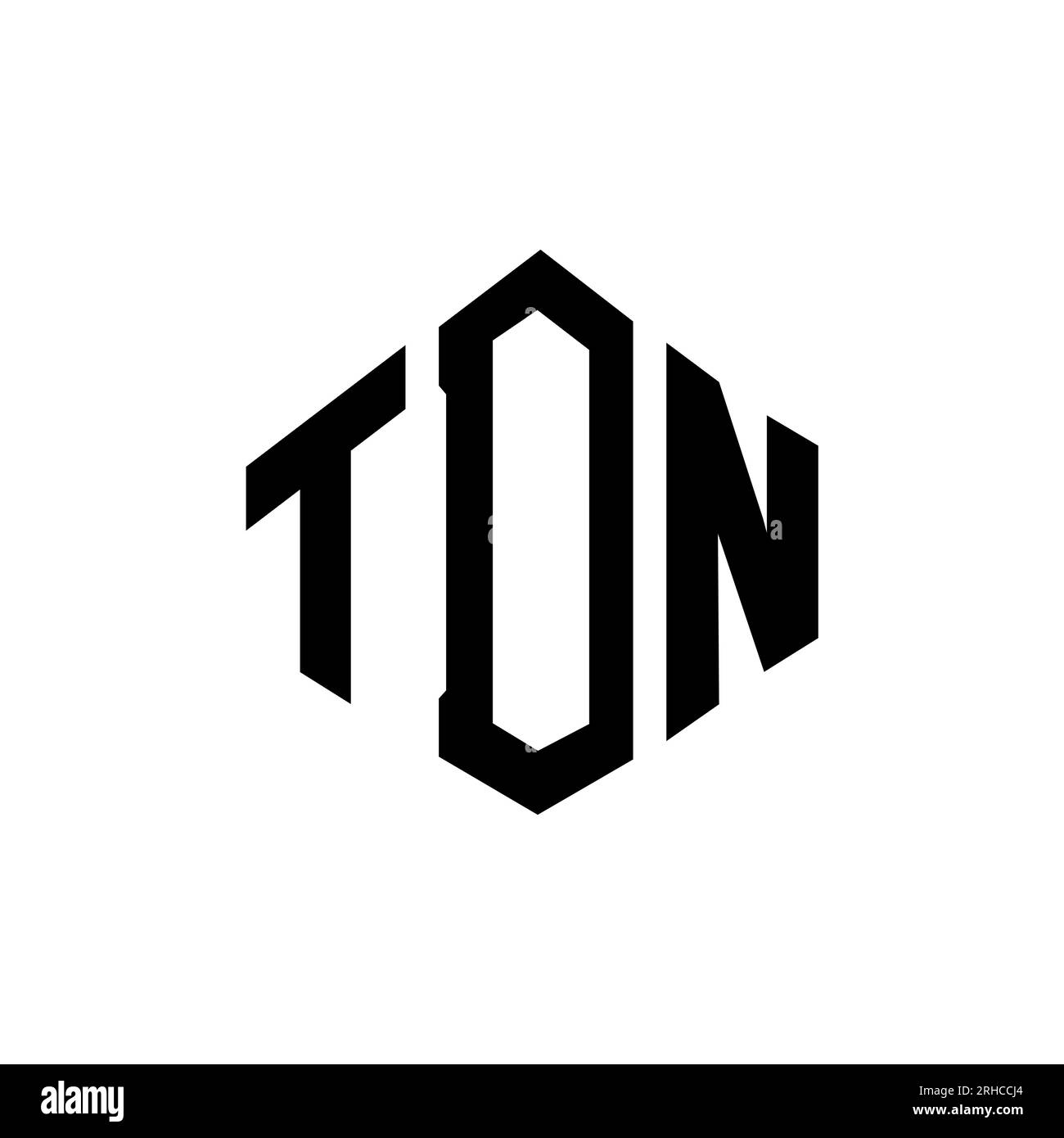 TDN letter logo design with polygon shape. TDN polygon and cube shape ...