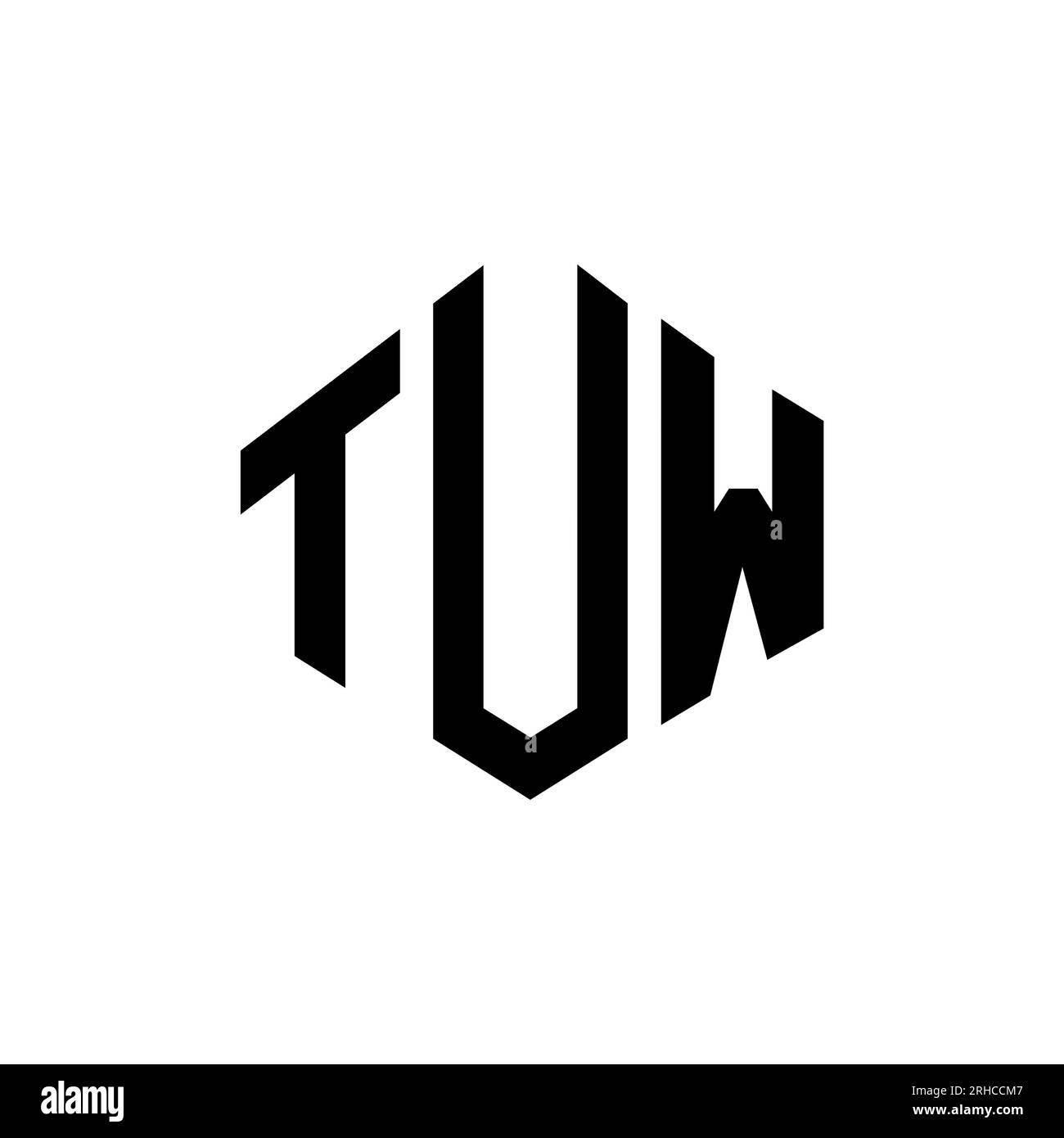 Tuw logo design Black and White Stock Photos & Images - Alamy