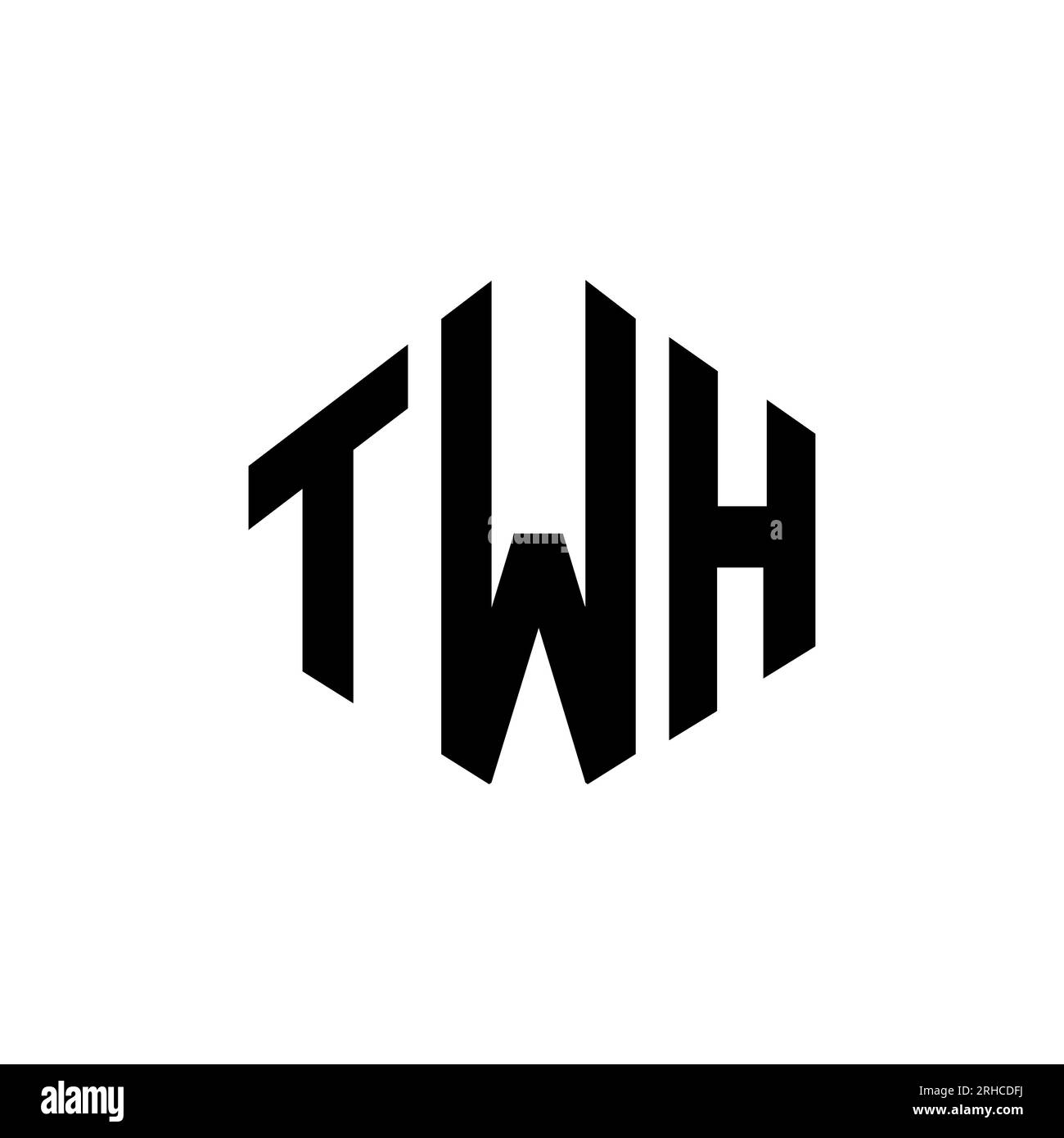 Twh logo design Stock Vector Images - Alamy