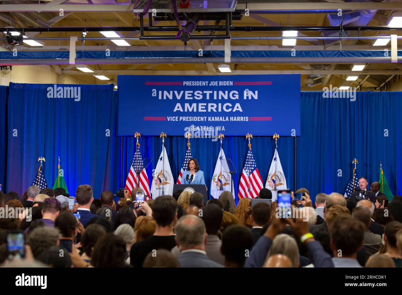 Seattle, Washington, USA. 15th August, 2023. Vice President Kamala ...