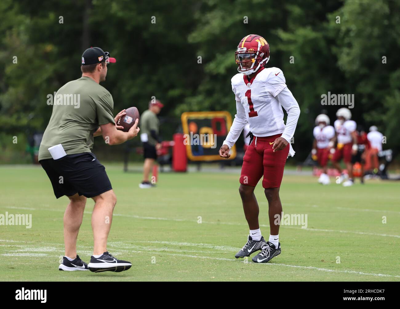 Ashburn, United States. 08th Aug, 2023. Washington Commanders wide ...