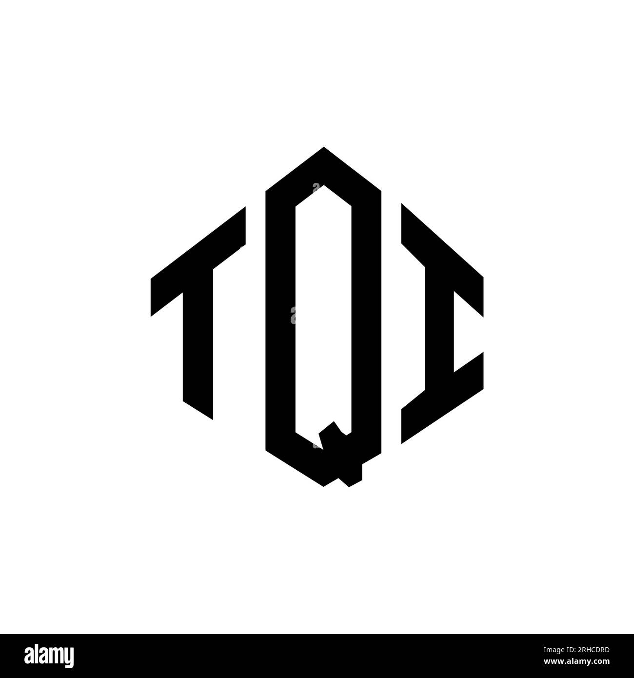 TQI letter logo design with polygon shape. TQI polygon and cube shape ...