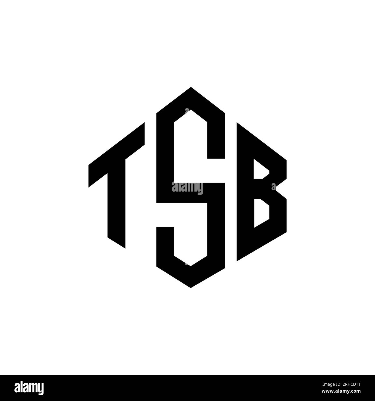 TSB letter logo design with polygon shape. TSB polygon and cube shape ...