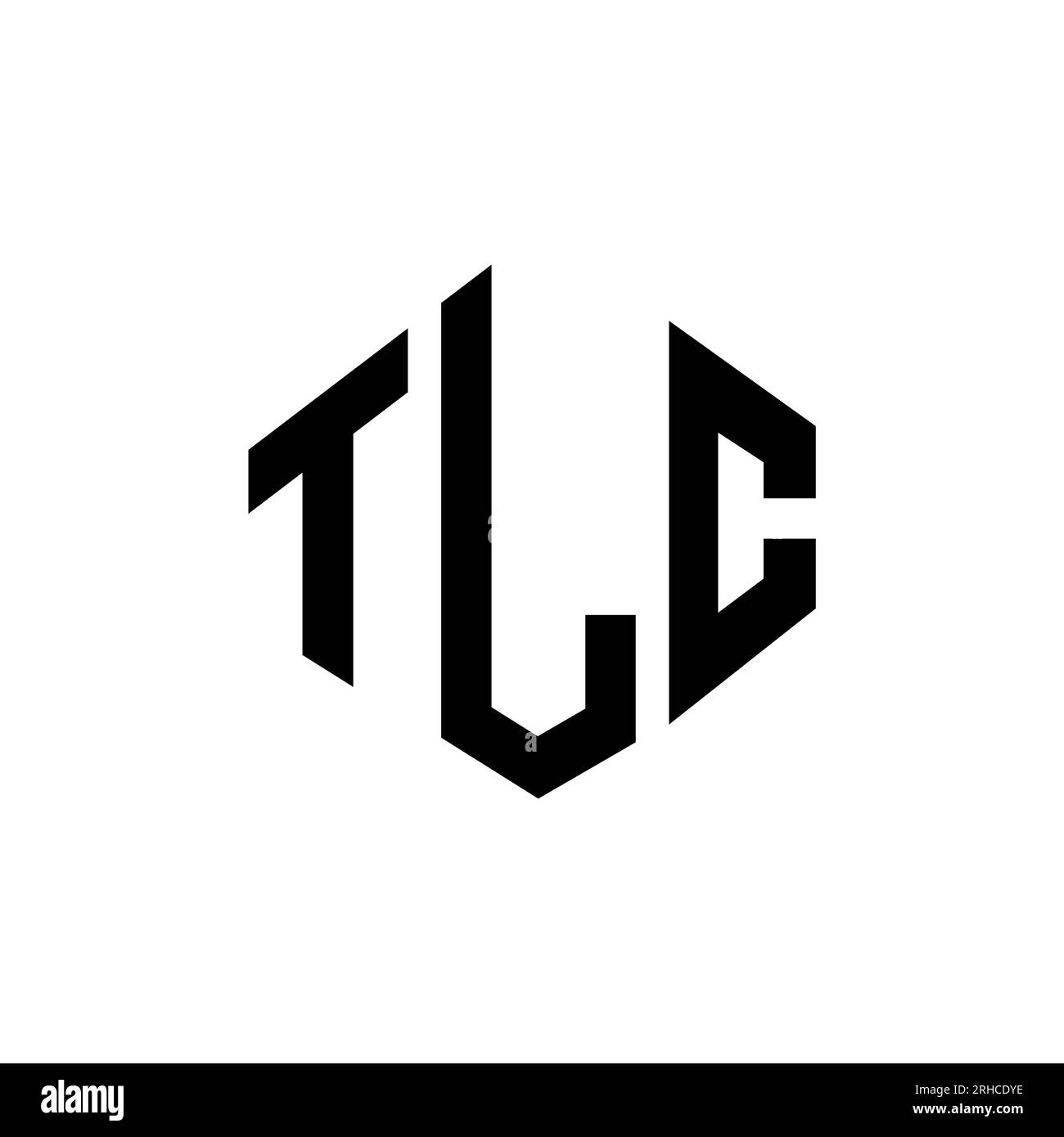 TLC letter logo design with polygon shape. TLC polygon and cube shape ...