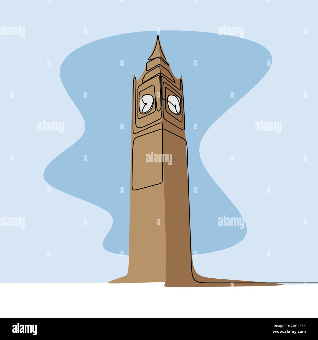 Victorian skyline silhouette hi-res stock photography and images - Alamy