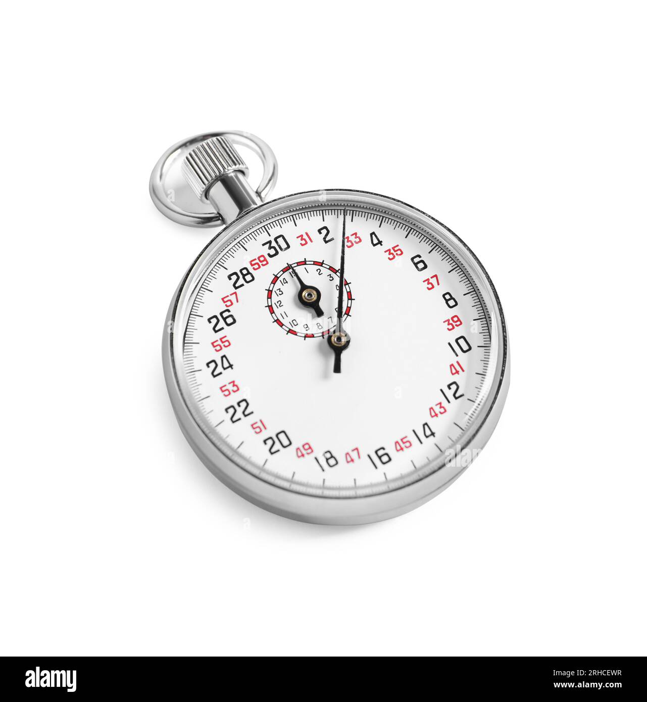Vintage timer isolated on white. Measuring tool Stock Photo - Alamy