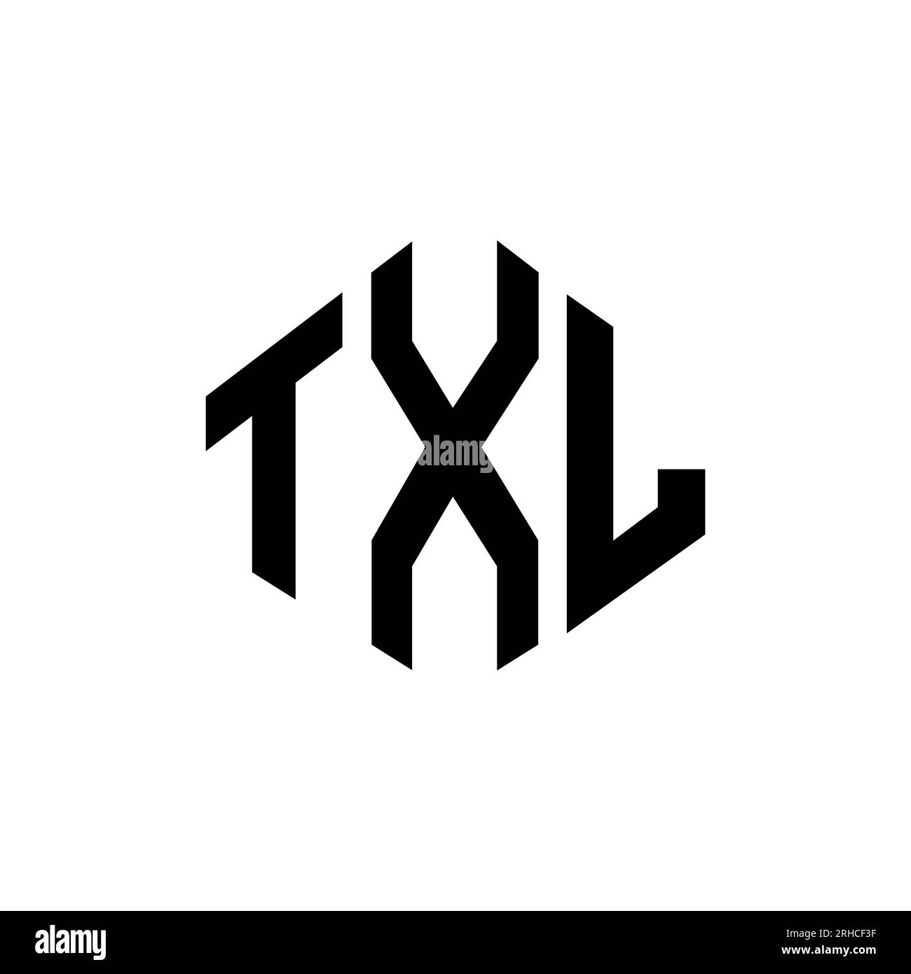 TXL letter logo design with polygon shape. TXL polygon and cube shape ...