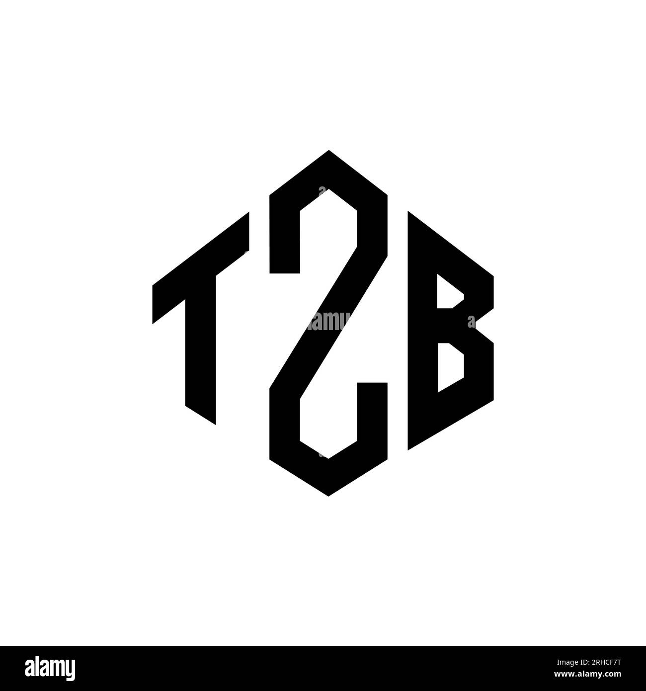 Tzb logo design Stock Vector Images - Alamy