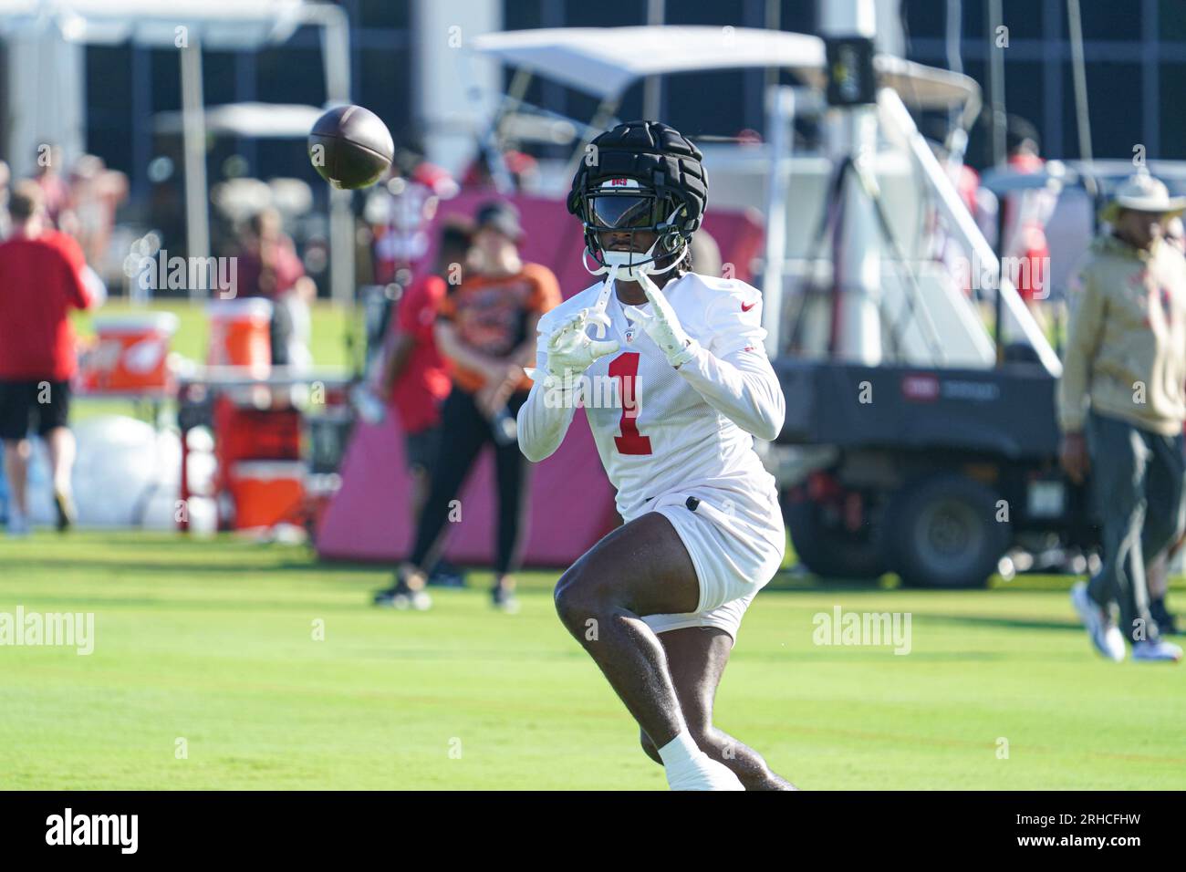 Tampa, Florida, USA, August 14, 2023, Tampa Bay Buccaneers player Yaya Diaby 31 during a ...