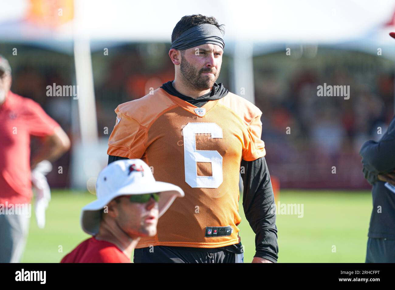 Tampa, Florida, USA, August 14, 2023, Tampa Bay Buccaneers quarterback Baker Mayfield #6 during ...